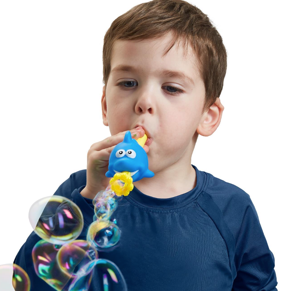 Shark Bubble Maker and Bottle of Bubble Solution